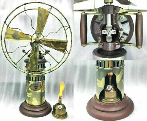 Antique Kerosene oil Operated steam Engine Fan Working Collectables ...