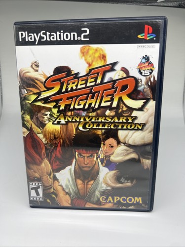 Street Fighter Anniversary Collection Sony PlayStation 2 Case & Game ...