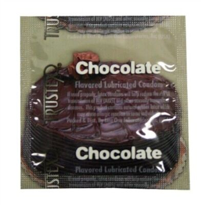 HY Trustex Flavored Lubricated Condoms - 3 Pack - Chocolate | eBay