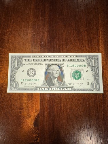 Currency - US $1 Dollar Bill - Unique Fancy Rare Serial Number - B ...