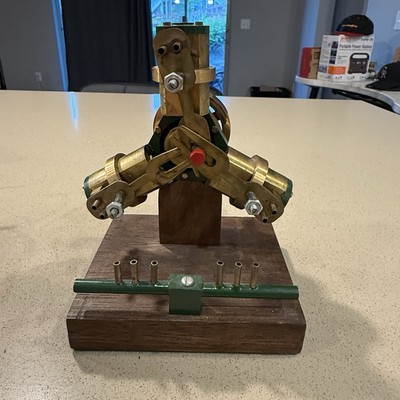 V-shaped four-cylinder steam engine model Vintage Handmade | eBay