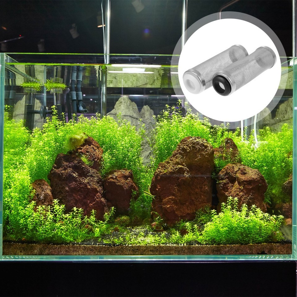 2 Pcs Aquarium Strainer Mesh Case Replacement Filter Intake Cover | eBay UK