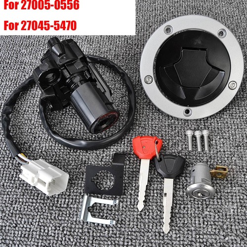 For 13-18 Kawasaki ZX636 Ninja ZX6R Ignition Switch Fuel Gas Cap Seat ...