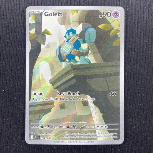 Golett - Alt Art - 122/086 - Black Bolt - Illustration Rare Pokémon ...