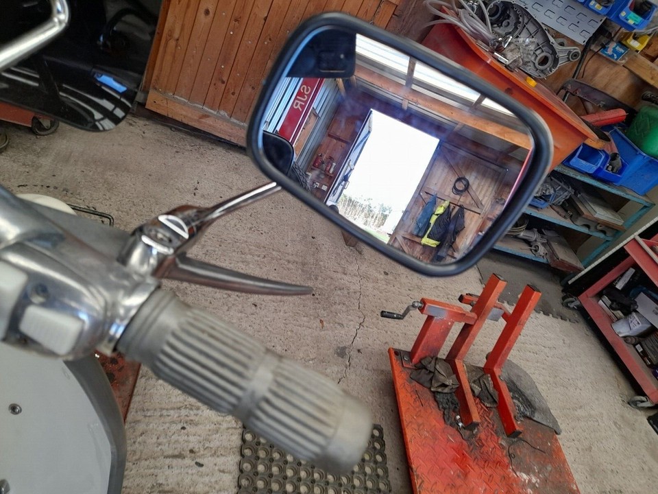 Lambretta Handlebar Mirror STADIUM STAINLESS STEEL Series 3 ( 1 & 2 ...