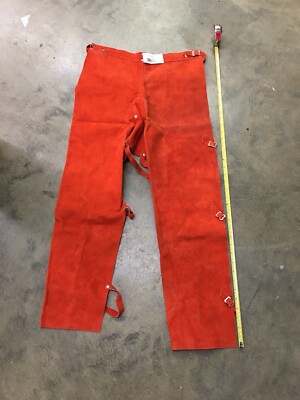 Adult Small Leather Chaps Welders, Blacksmith | eBay