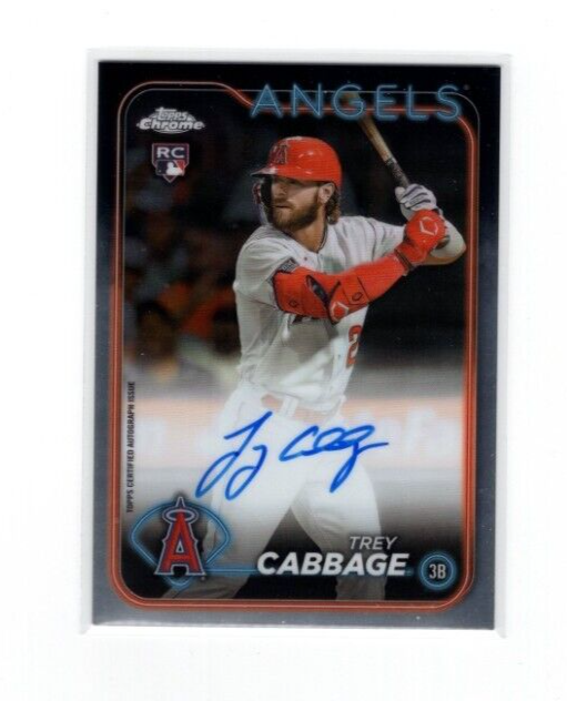 2024 Topps Chrome Rookie Autograph Trey Cabbage RC Auto | eBay