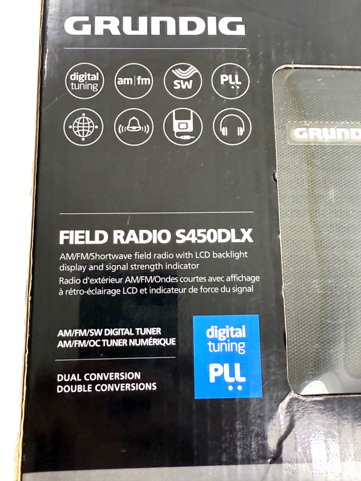 Grundig S450DLX Portable AM / FM/ Shortwave Field Radio Backlight ...