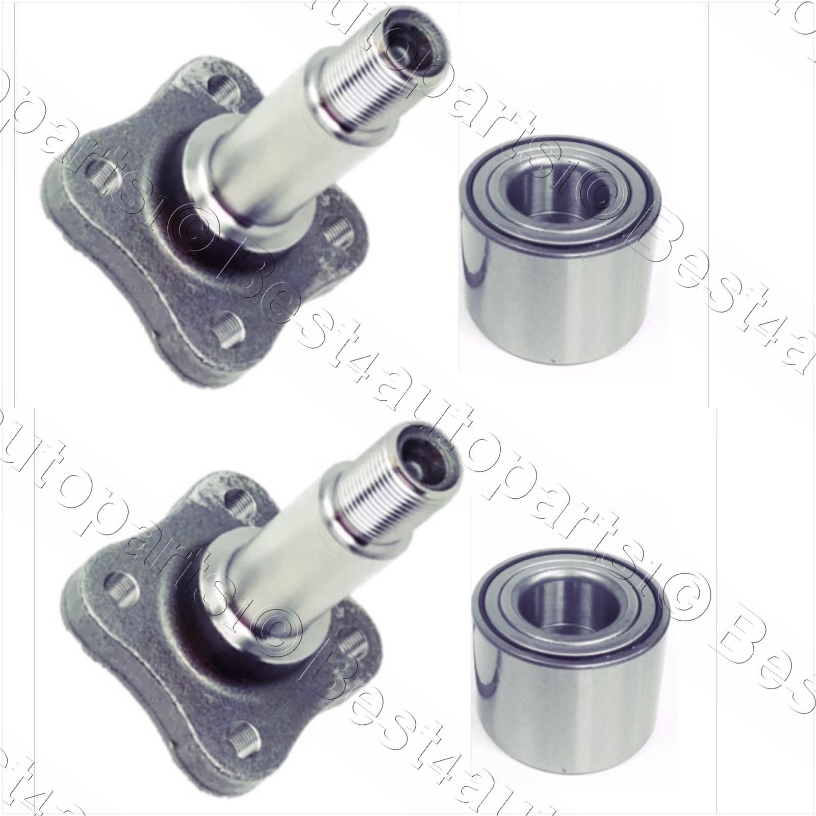 REAR Wheel Bearing & SPINDLE COMPLETE SET FOR 2012-2018 NISSAN VERSA ...