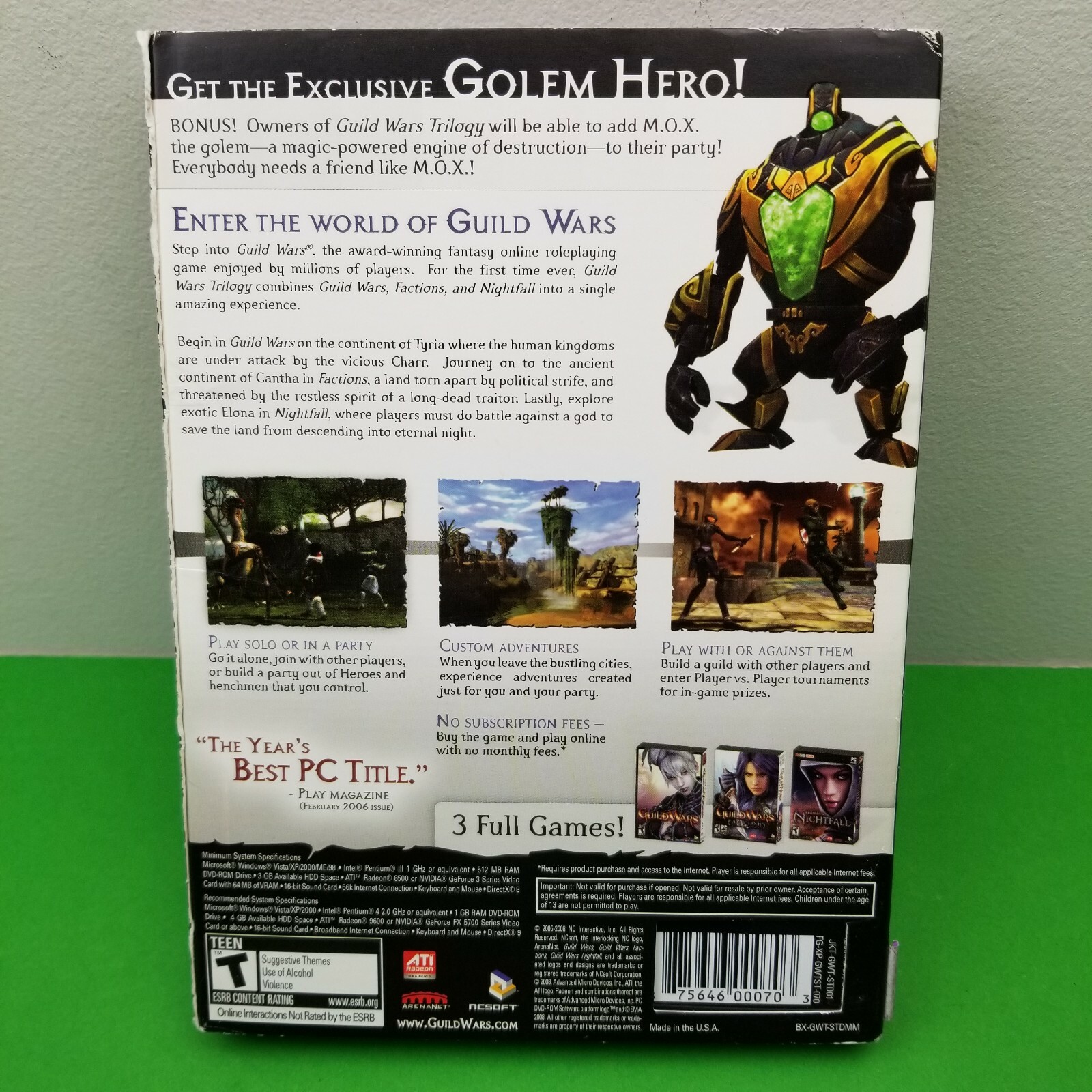 Guild Wars Trilogy ~2005-2008 PC Game DVD-ROM~Includes Access Key ...