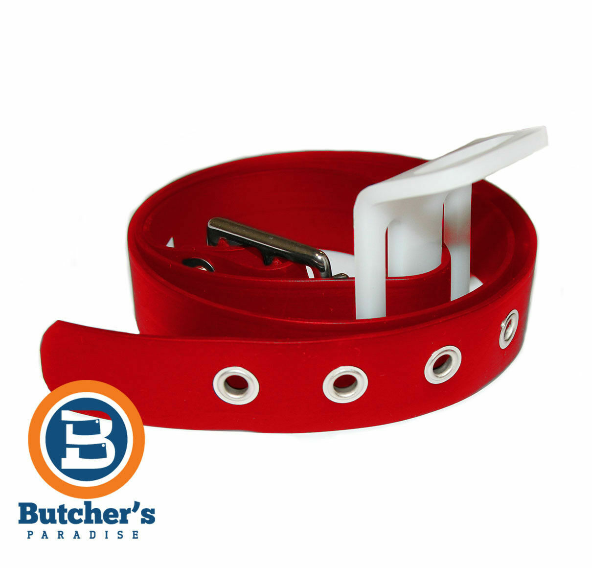 Butcher's Black/Red Vinyl Belt with PVC Utility Steel Holder Plastic ...