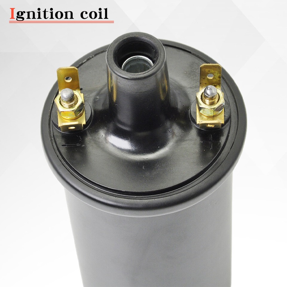 3 Ohm 12V Universal Ignition Coil With Internal Resistor 35k Voltage ...