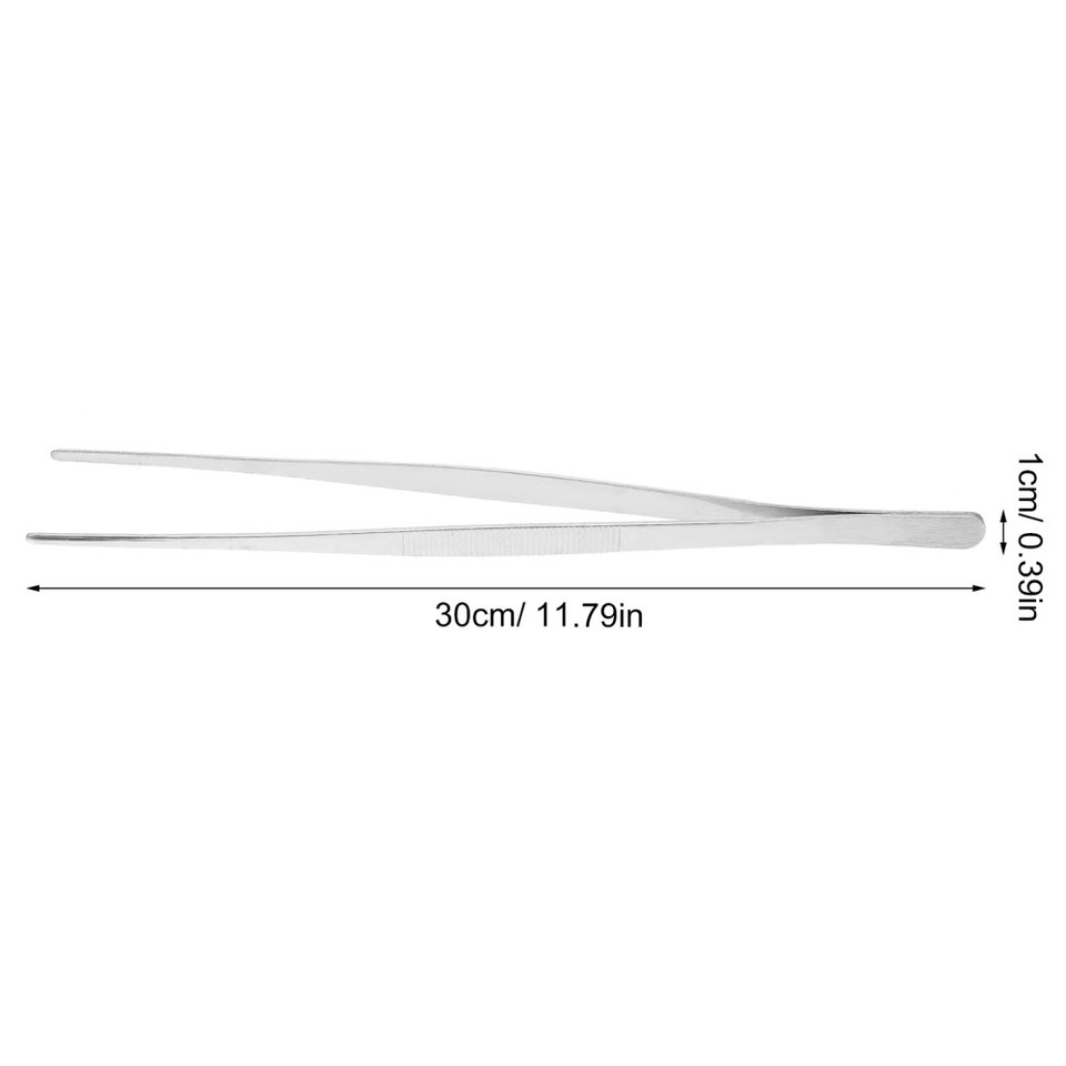 Universal 30cm Tweezers Long Straight Tweezer Stainless Steel Aquarium ...
