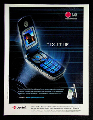 LG 5350 Flip Cell Phone 2002 Sprint Cellphone Print Magazine Ad Poster ...