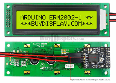 Yellow IIC/I2C Serial Character 20x2 LCD Display Module for Arduino w ...