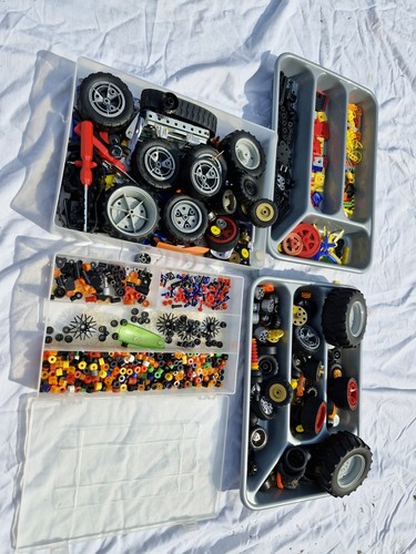 MECCANO WHEELS Caterpillar Tracks Pullback Tyre Various Sizes Bundle ...