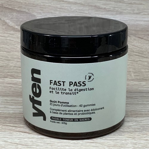 Yfen Fast pass Facilite la DIGESTION & le TRANSIT Gout pomme 42 Gummies ...