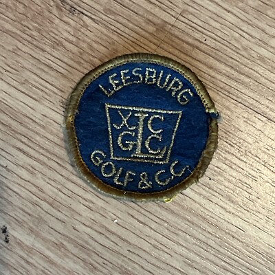 Vintage Golf Patch- Leesburg Golf & Country Club | eBay
