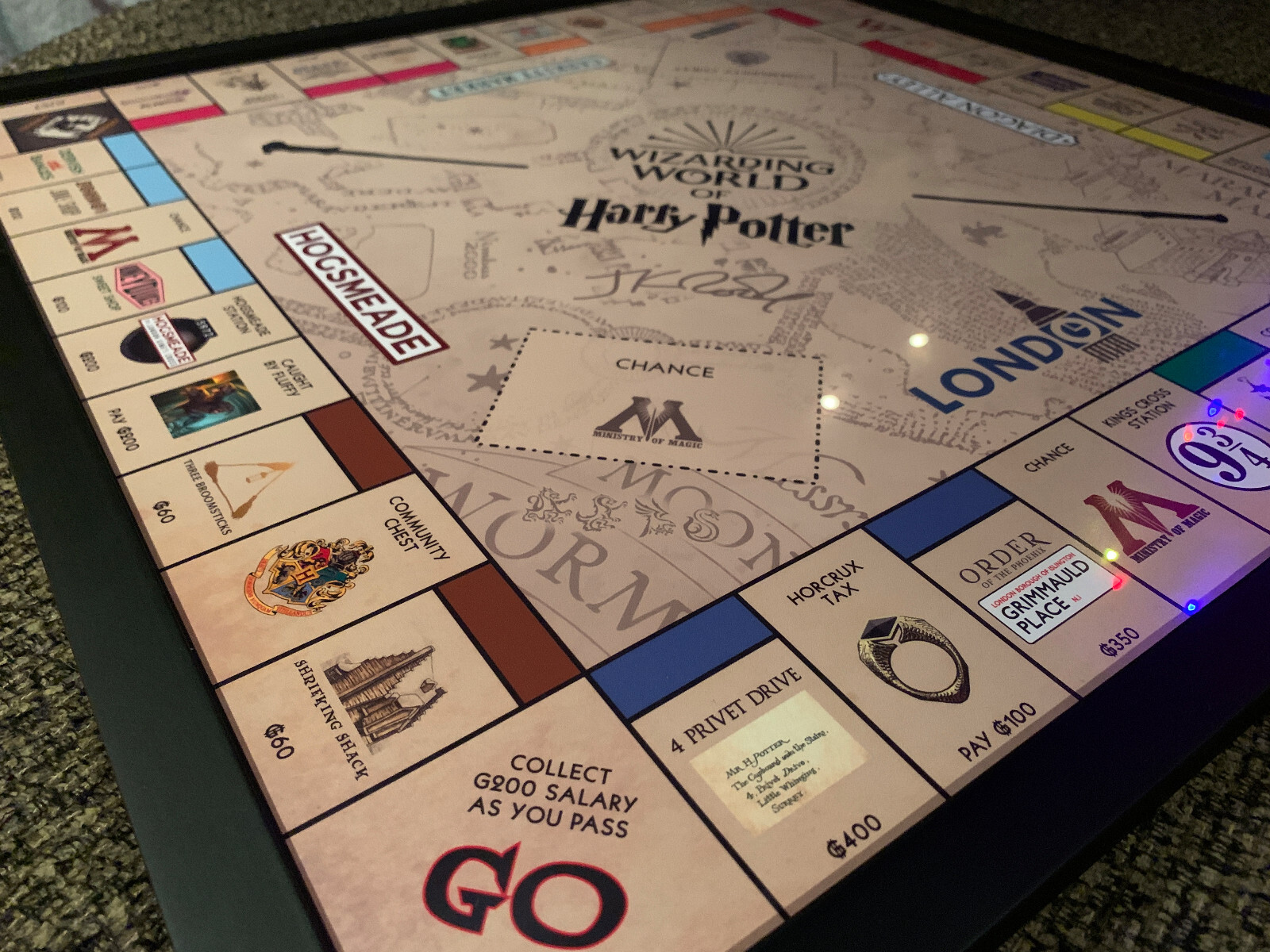 Harry Potter Wizarding World Monopoly 24" x 24" Custom Board Print | eBay