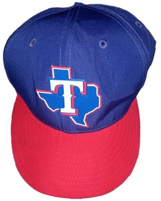 MLB Texas Rangers Red & Blue Cap Hat New Era 59Fifty Men's Size 7 100% ...