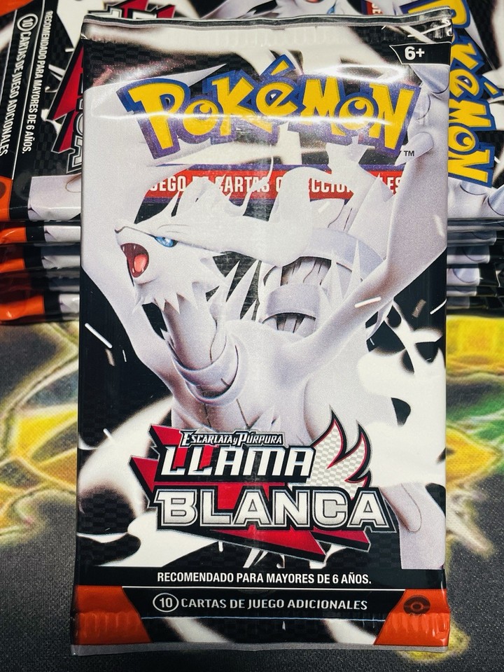 x10 SPANISH Pokemon TCG White Flare SV10.5 Booster Pack Lot NEW/Factory ...