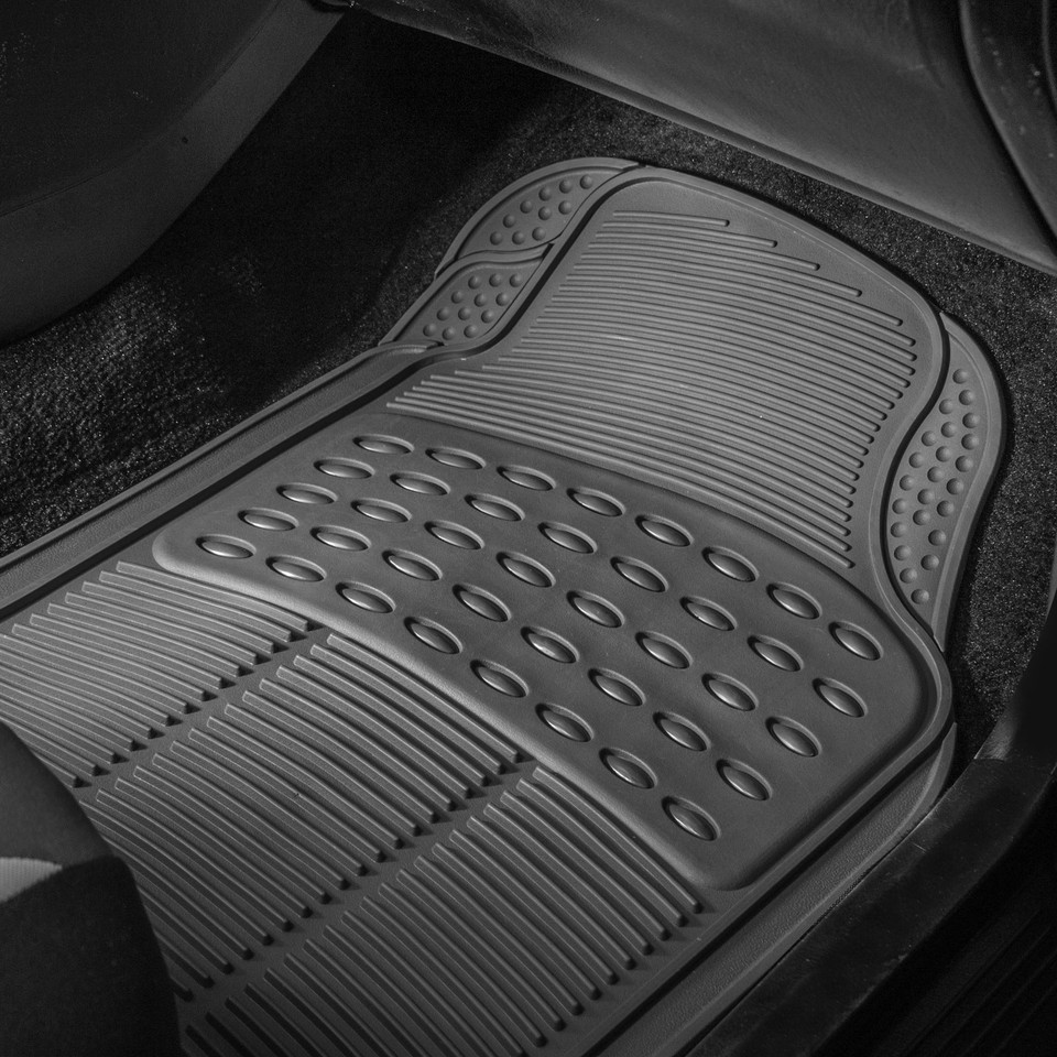 FH Group Universal Fit Trimmable Rubber Car Floor Mats All Weather ...
