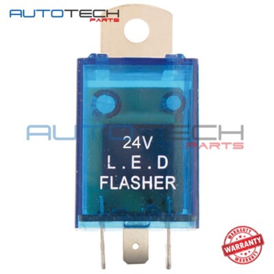 24V 3 PIN LED FLASHER INCANDESCENT LOAD REQUIRED FOR BULB TO FLASH ...