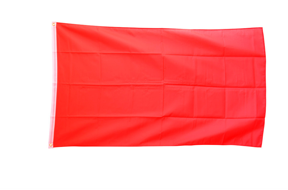 PLAIN RED FLAG 3 x 2 FT - Socialist Protest Custom Print Own Design ...