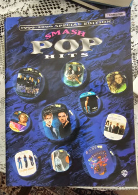 Music Song Book Smash Pop Hits Sheet Music TROMBONE 1999-2000 Special ...