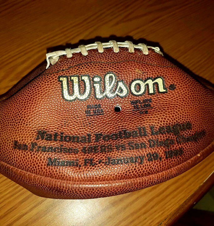 SUPER BOWL XXIX Full Size Wilson NFL Football 49ers Vs Chargers | eBay