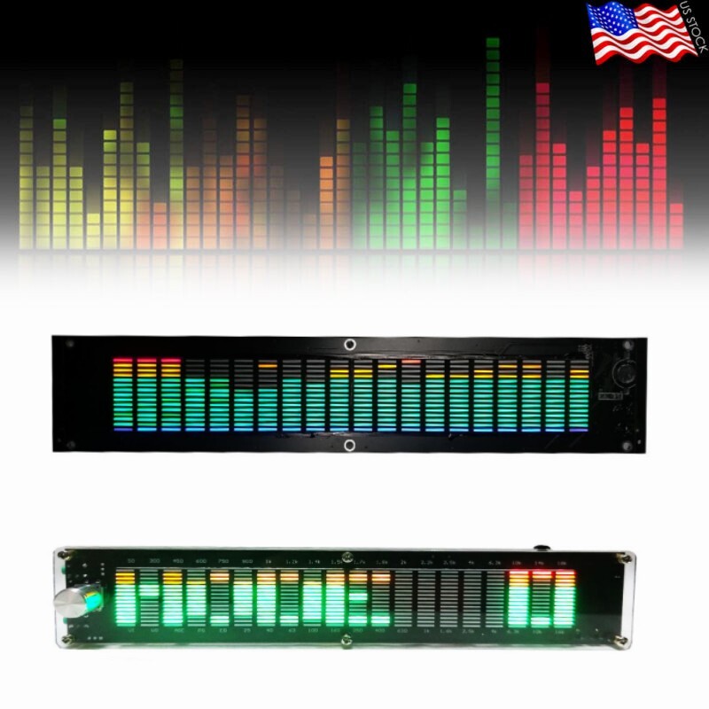 Music Spectrum Indicator DSP EQ VU Meter Audio Level LED Display10 ...