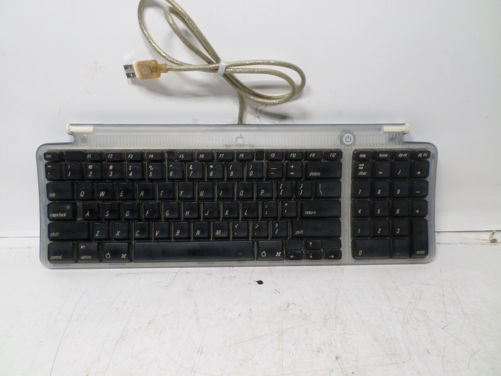 Vintage Apple USB Keyboard M2452 iMac Power Mac G3 G4 G5 Clear Gray | eBay