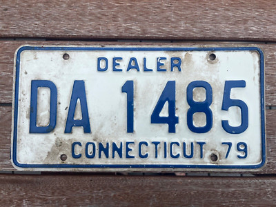 1979 Connecticut Dealer License Plate DA 1485 | eBay
