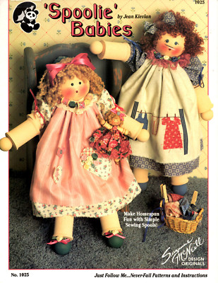 SPOOLIE BABIES Just Spooling Around Craft Pattern Booklet TriFold Jean Kievlan | eBay