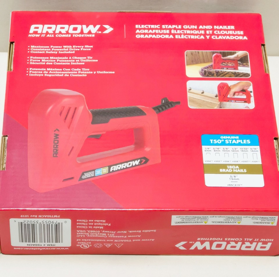 ARROW T50ACN CORDED STAPLE GUN AND NAILER | eBay