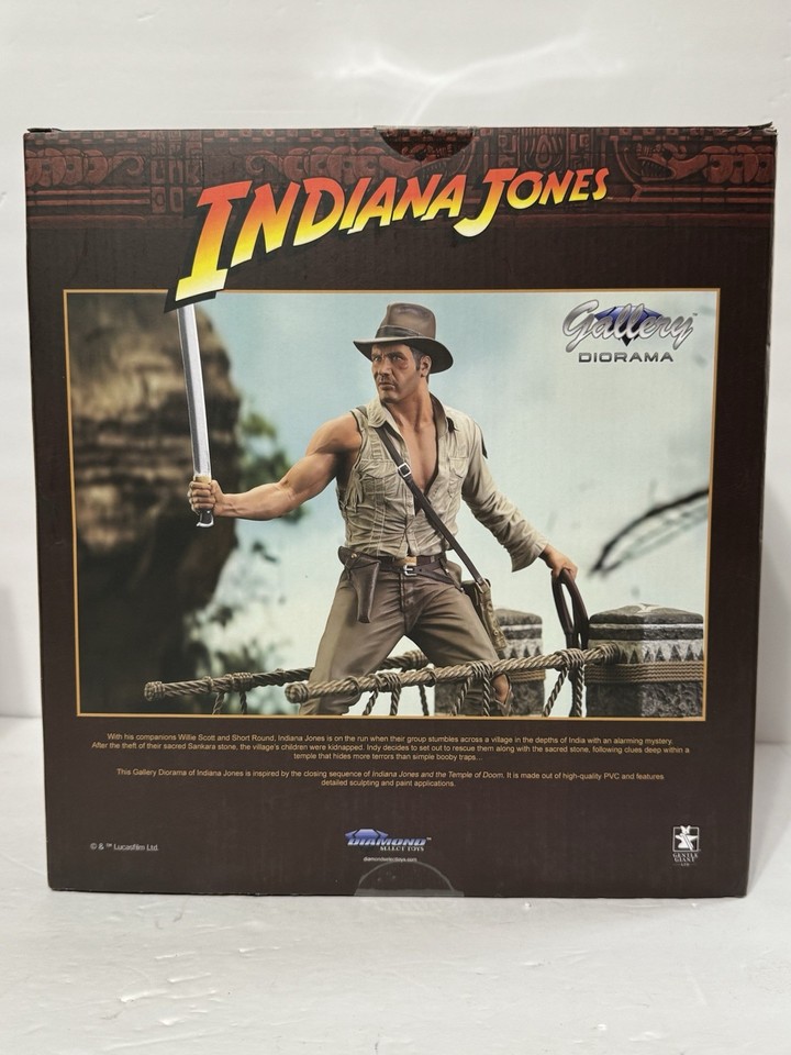Indiana Jones Bridge Escape PVC Diorama Diamond Select Toys Gentle ...