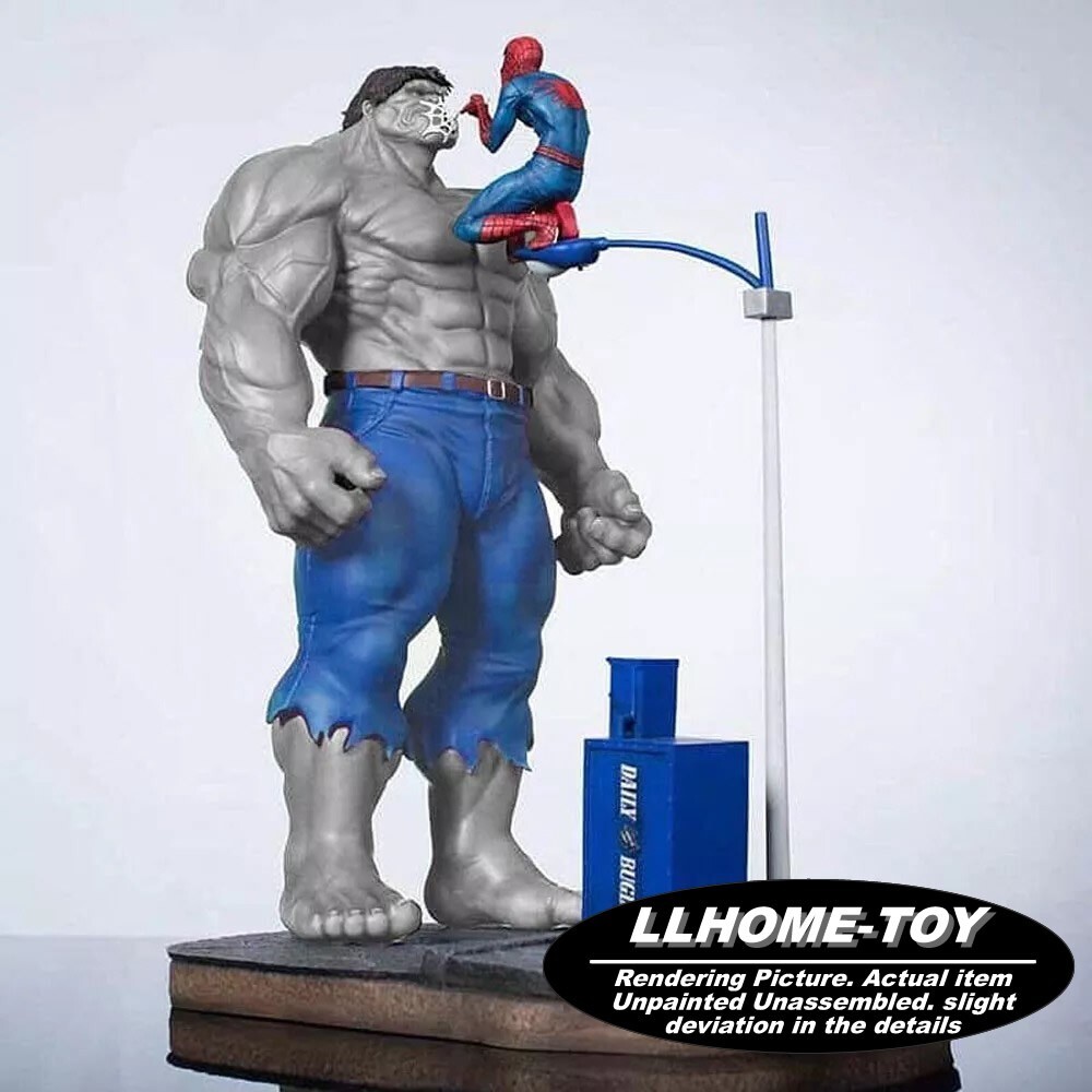 Spider-Man Spidey Hulk Resin Model Kit Unpainted 3d Print GK Statue ...