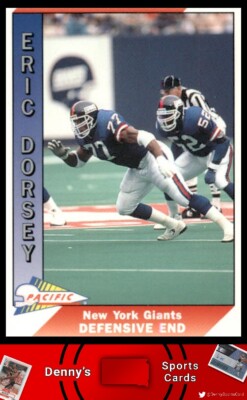1991 Pacific #344 Eric Dorsey New York Giants Football Card | eBay