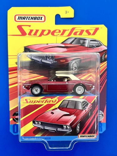 2020 Matchbox Superfast CRIMSON RED 1974 DODGE CHALLENGER 2 DOOR V8 ...