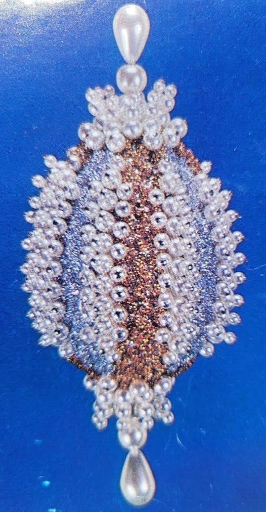 Thomas Boutique SHINY EGG Pearls Sequin Bead Vtg Easter Christmas ...