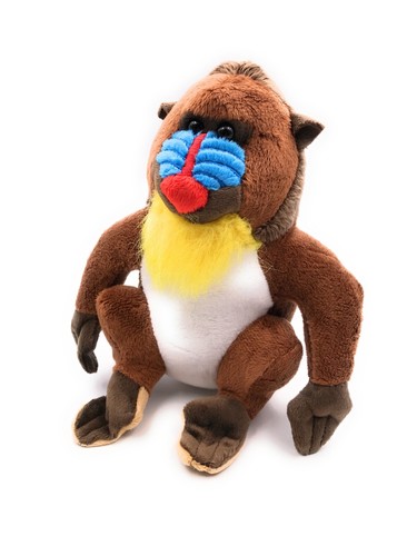 Peluche Pupazzo Stoffa Animale Scimmia Mandrillo Colorato 17 CM | eBay