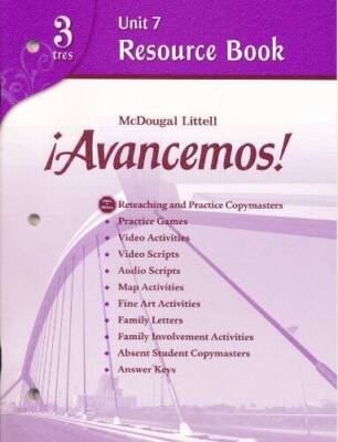 Avancemos: Unit Resource Book 7 Level 3 (Spanish Edition) - Paperback ...