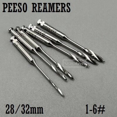 Dental Peeso Reamer Endodontic Reamers largo Drill Burs Endo files S.S ...