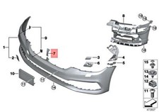 Genuine BMW G30 G31 M550dX M550iX Sedan Touring Grille Front Left ...