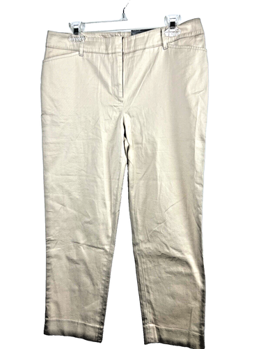 Talbots NWT Perfect Crop Slim Leg Sits at Waist Beige Size 8 | eBay