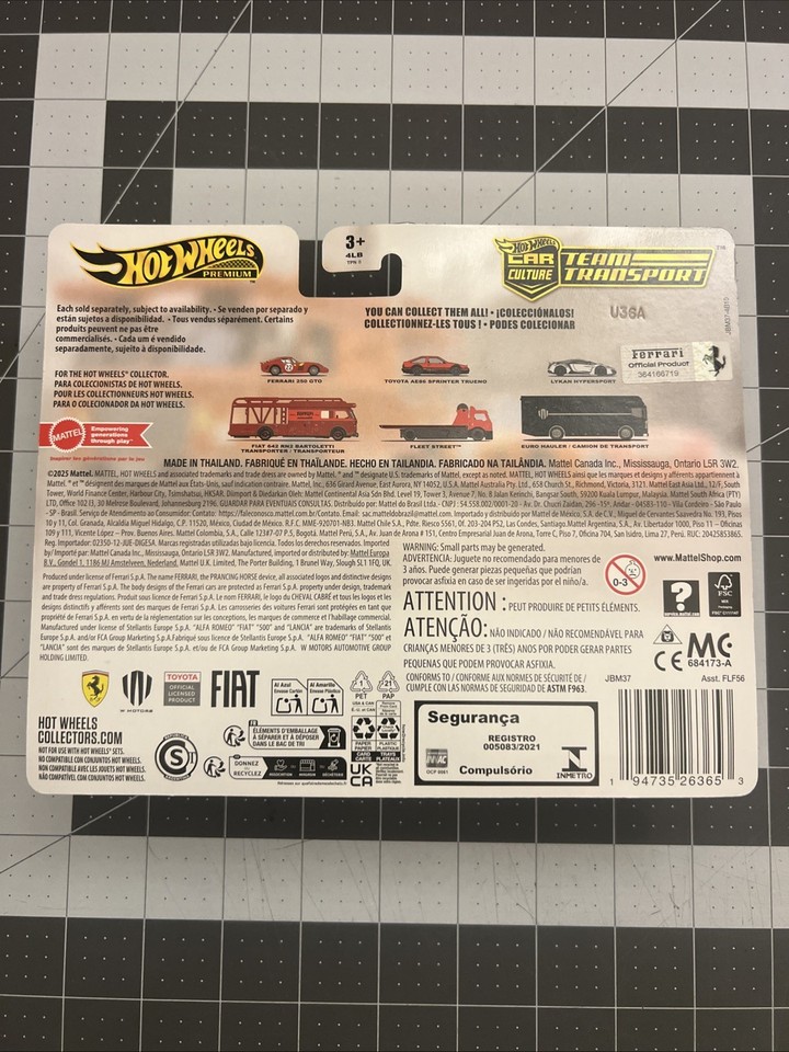 2025 Hot Wheels Premium Team Transport FERRARI 250 GTO & FIAT 642 RN2 ...