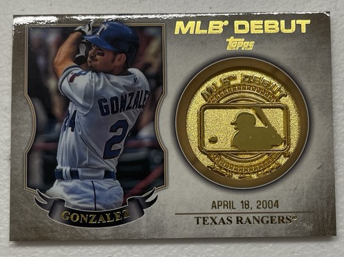 2016 Topps Adrian Gonzalez MLB Debut Medallion MDM-AG Texas Rangers | eBay