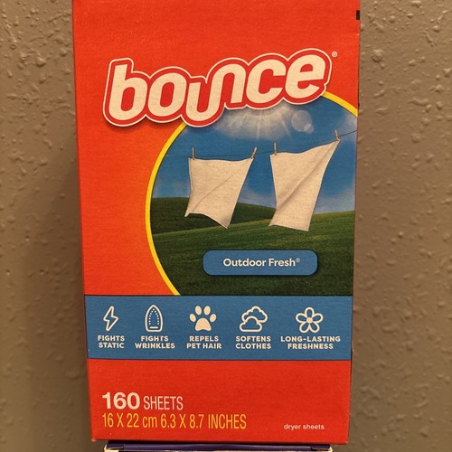 Bounce Outdoor Fresh Dryer Sheets 160ct | eBay