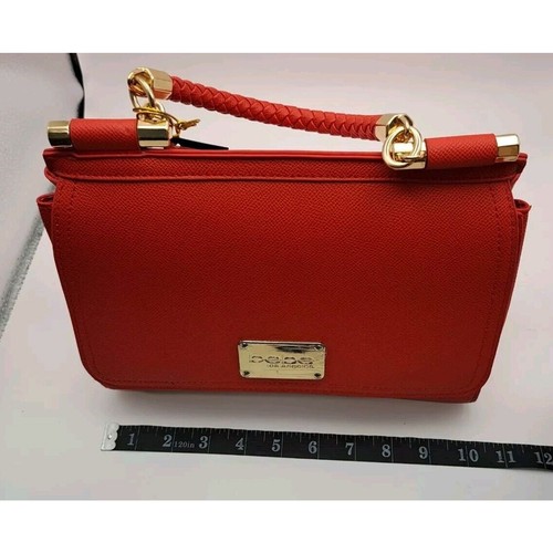 Bebe Los Angeles Women's Natalie top handle satchel Candy Apple | eBay