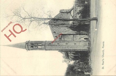 Picture Postcard-:Poona, St. Paul's Church | eBay UK